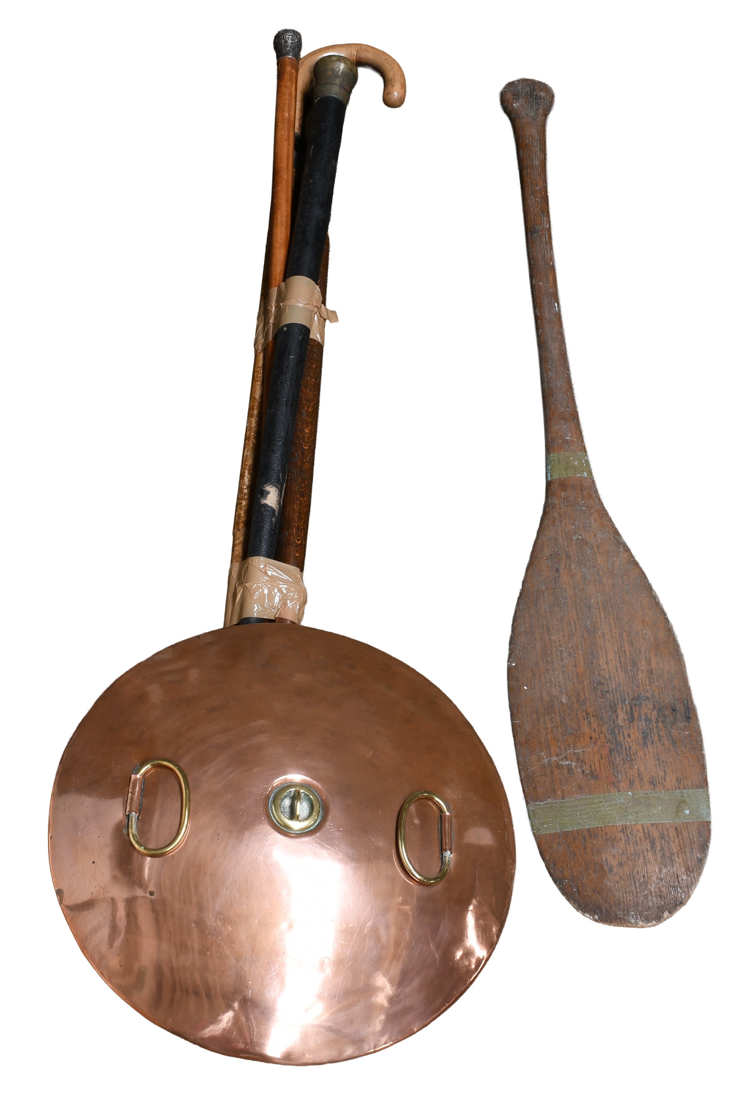 Lot 162 - A Malacca Walking Cane, with silver grip;